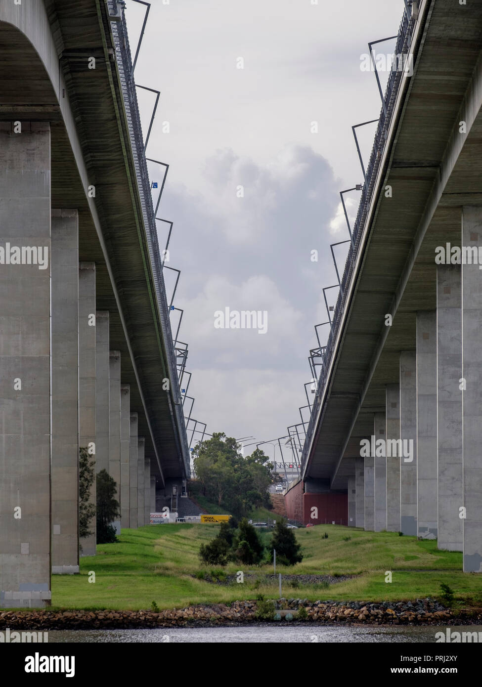 Under the Gateway Bridges Stock Photo - Alamy