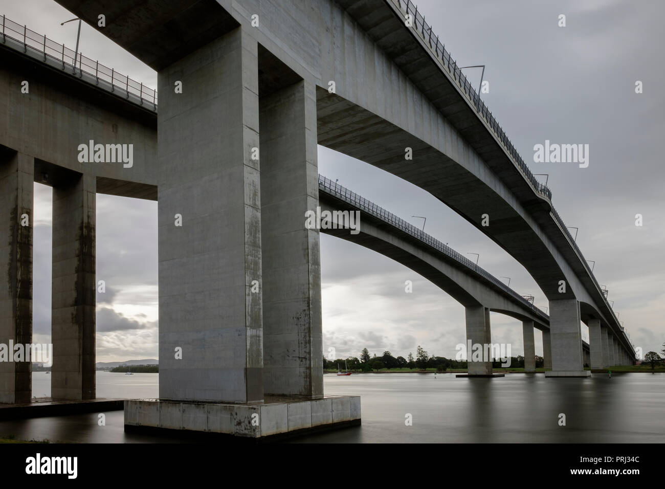 Under the Gateway Bridges Stock Photo - Alamy