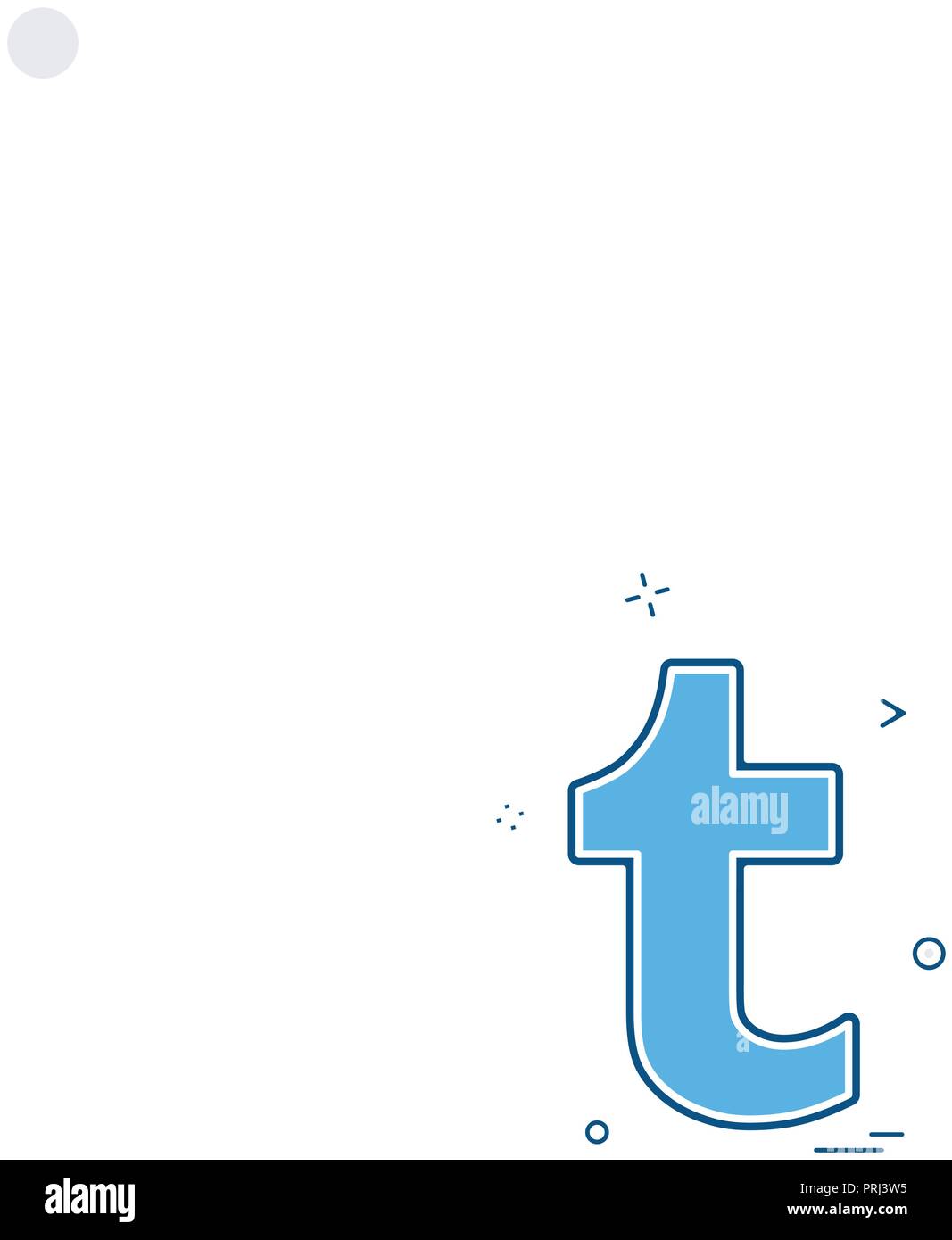 Tumblr icon design vector Stock Vector Image & Art - Alamy