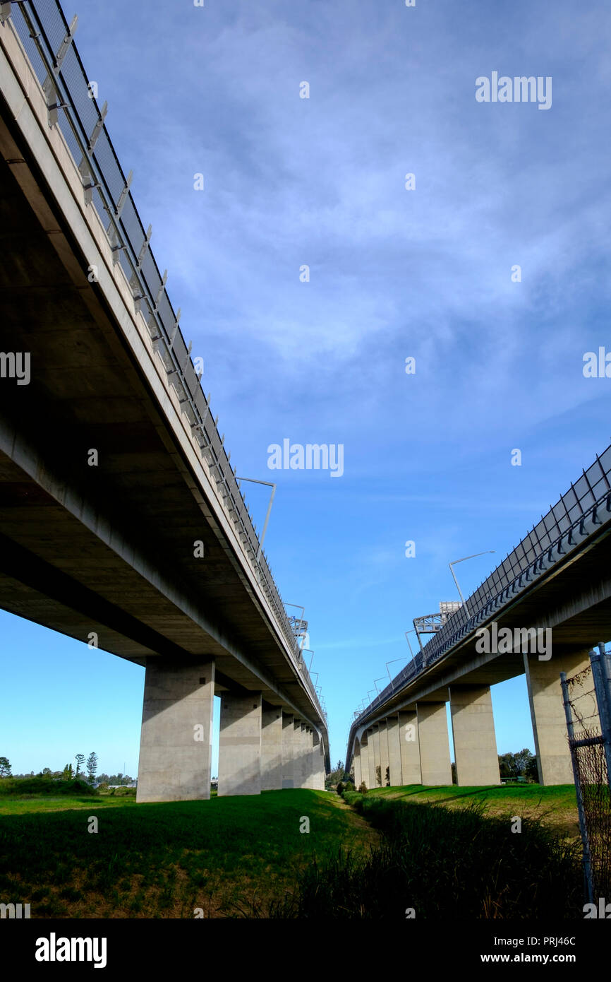 Under the Gateway Bridges - North End Stock Photo - Alamy