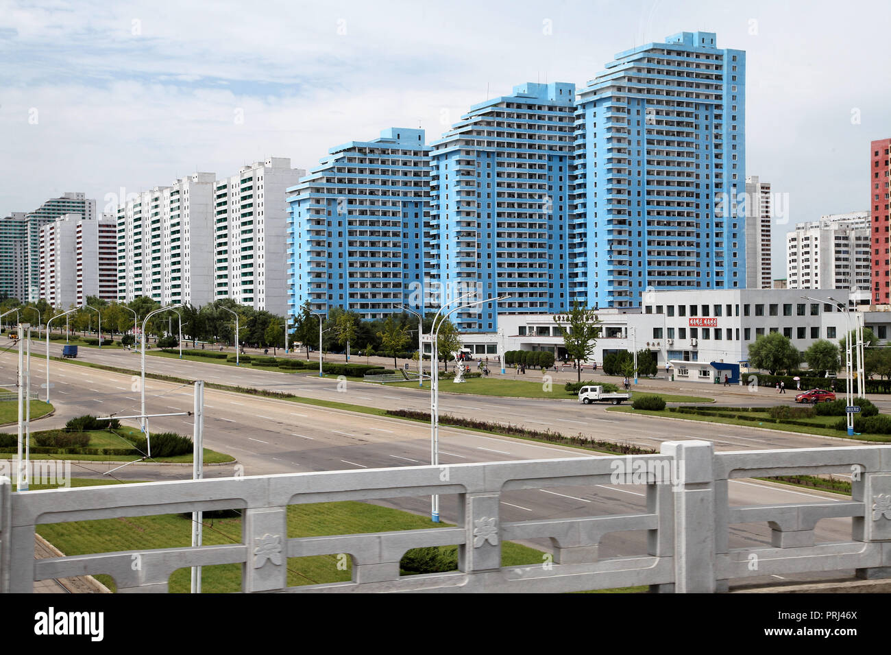 Residential buildings in Pyongyang Stock Photo - Alamy
