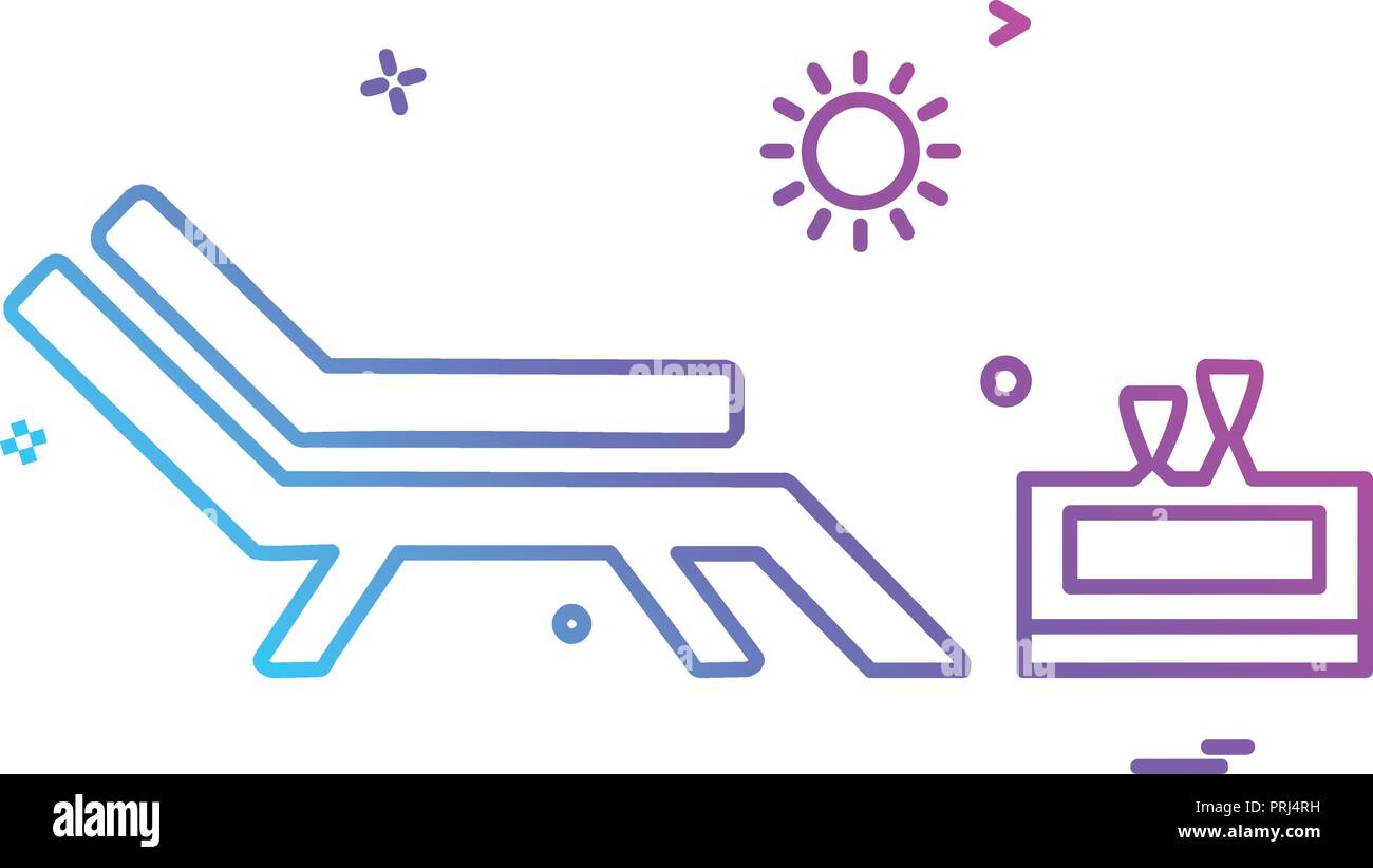 Beach icon design vector Stock Vector Image & Art - Alamy