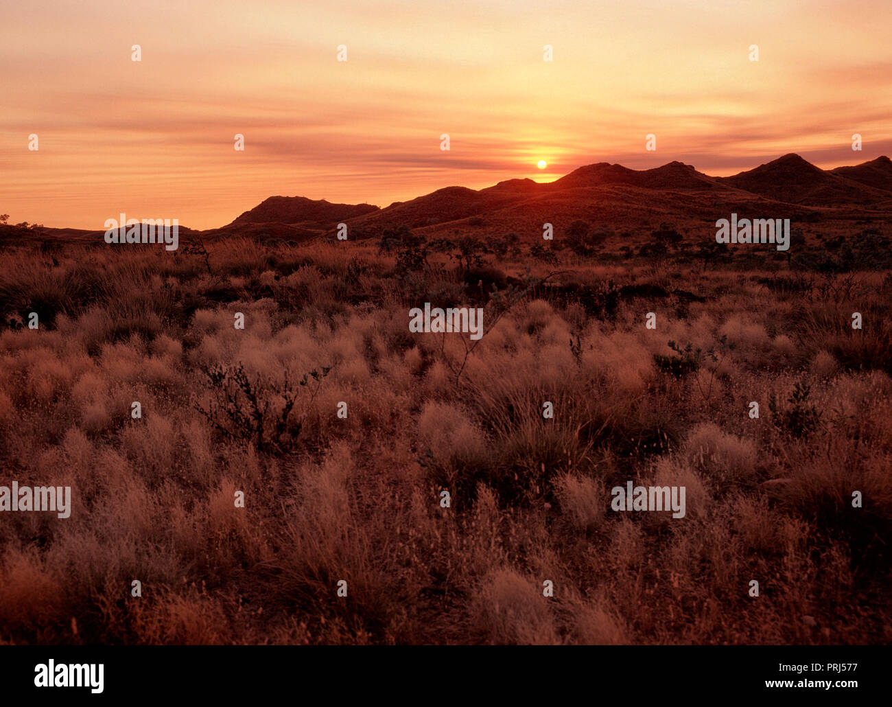 Australian Outback Sunset, Karijini National Park, Pilbara, Northwest ...