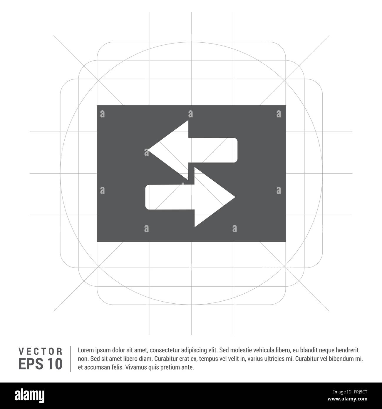 2 side arrow Icon Stock Vector Image & Art - Alamy