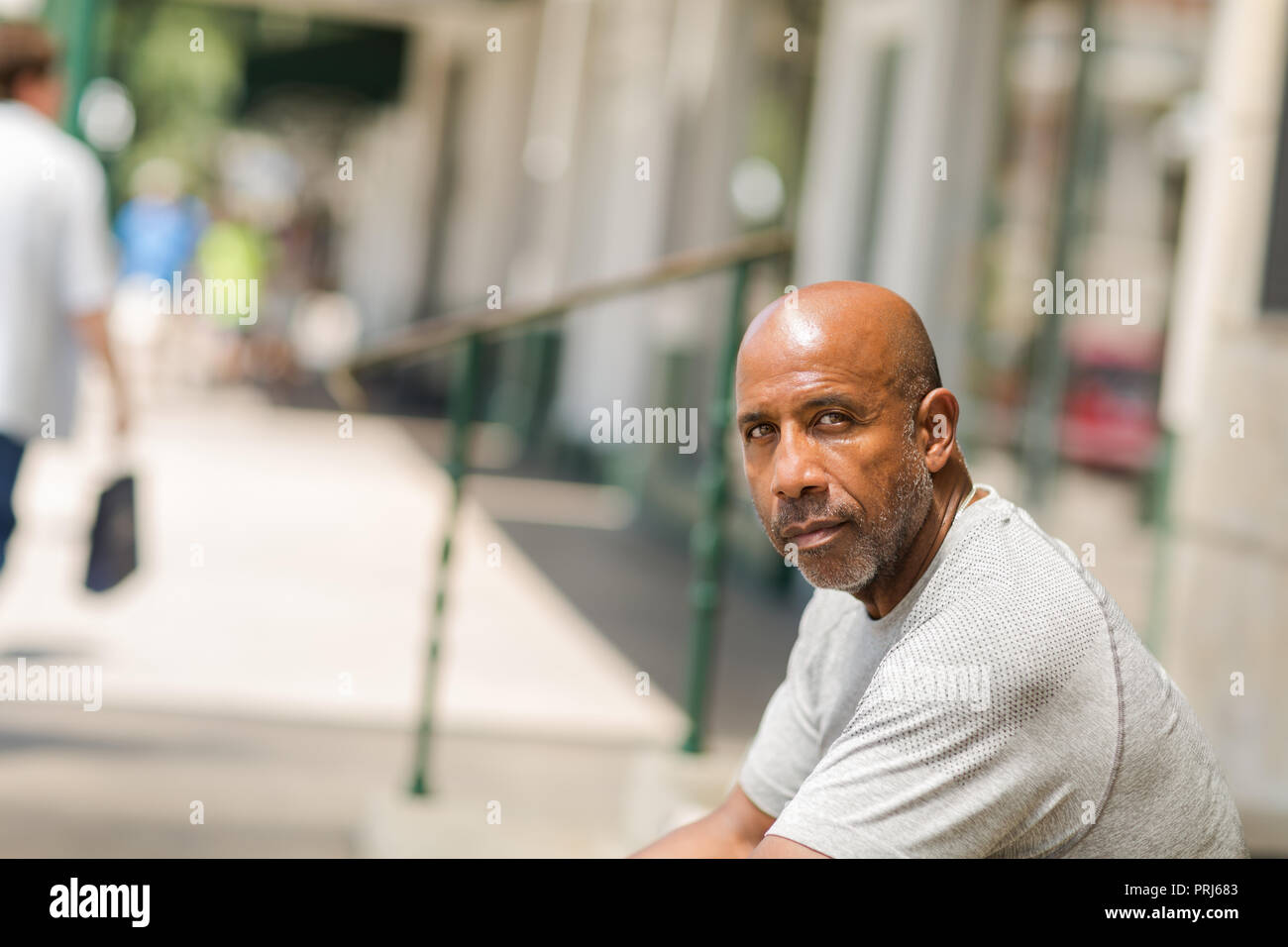 African American man with a concerned look Stock Photo - Alamy