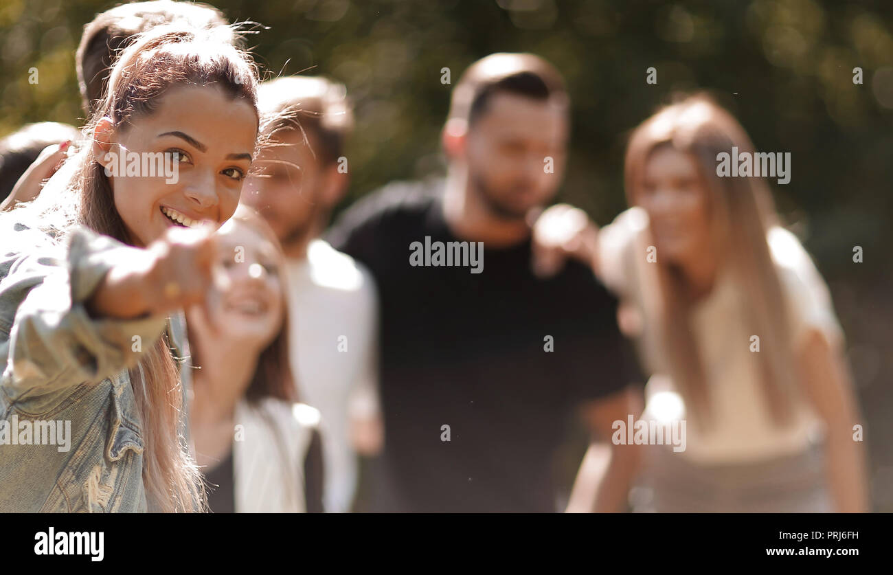 young people pointing at you Stock Photo - Alamy