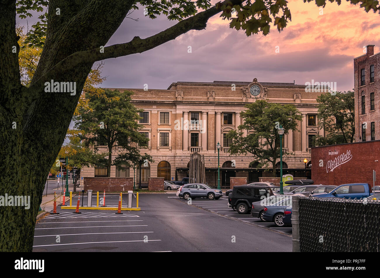 UTICA, NY, USA - OCT. 02, 2018: Utica Union Station was firstly opened ...