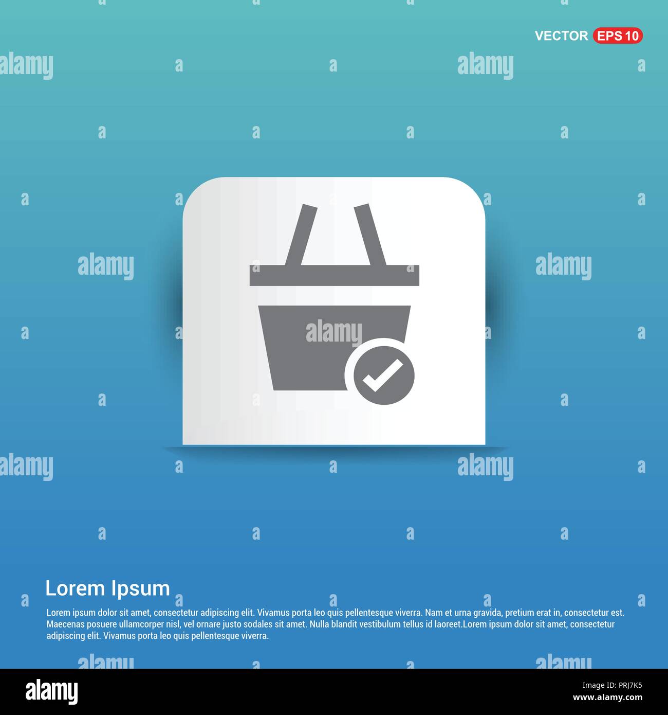 Shopping trolley basket tick mark hi-res stock photography and images ...