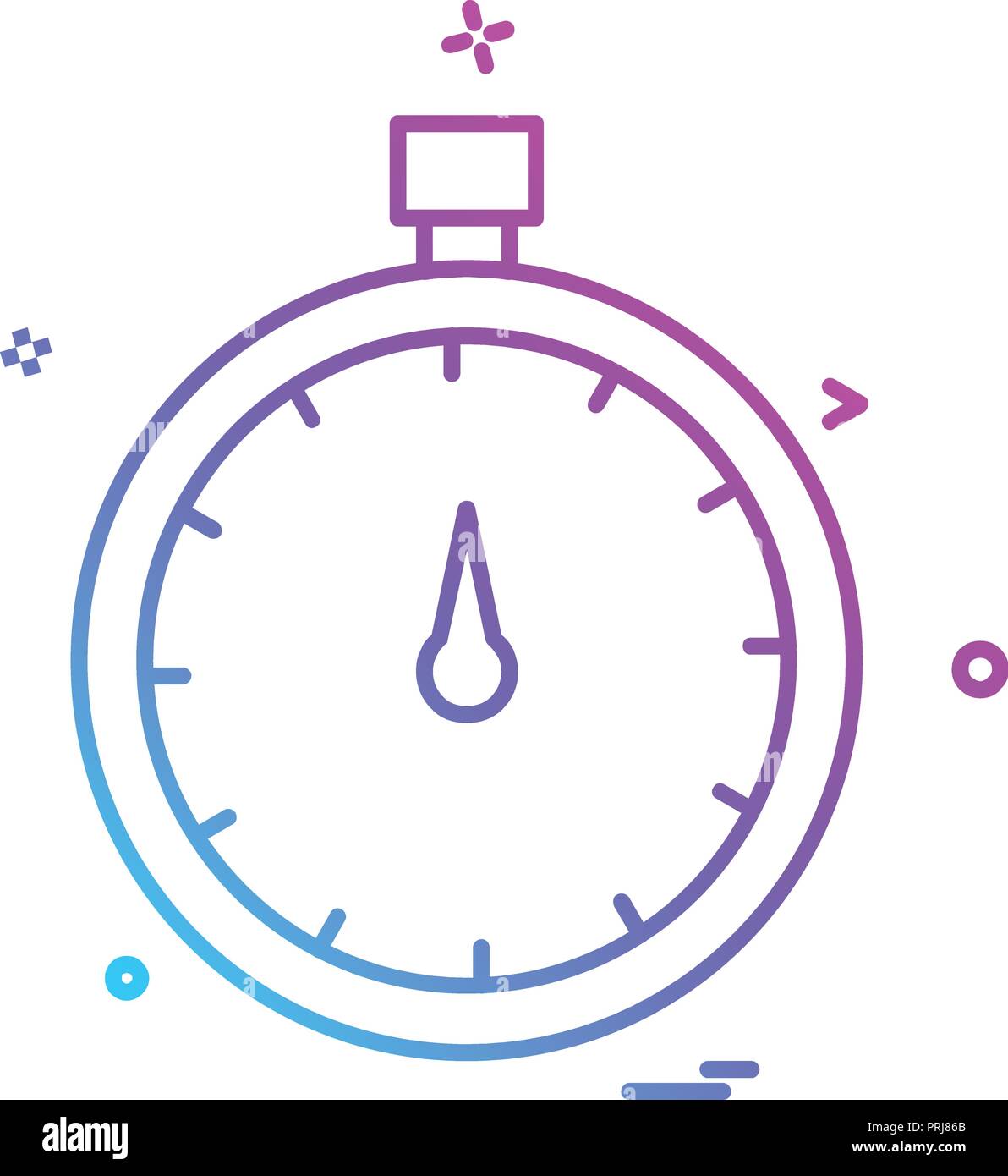 Stopwatch icon design vector Stock Vector Image & Art - Alamy