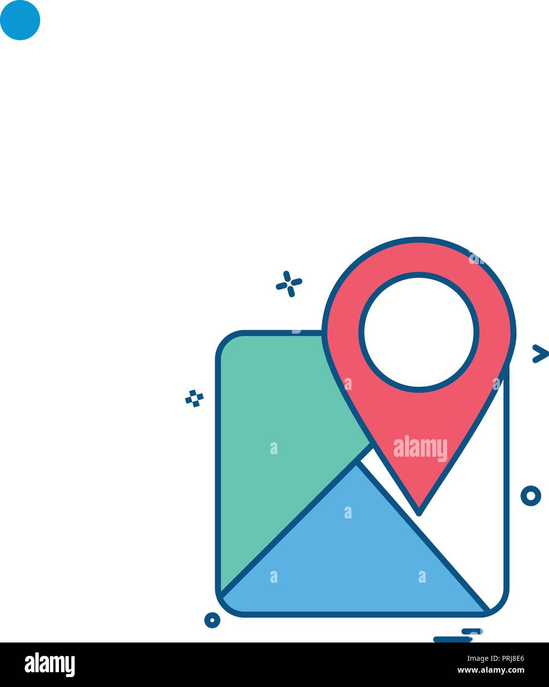 Map icon design vector Stock Vector Image & Art - Alamy