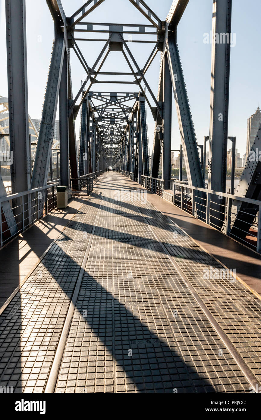 Harbin railway museum, open air, steam trains and a railway bridge day ...