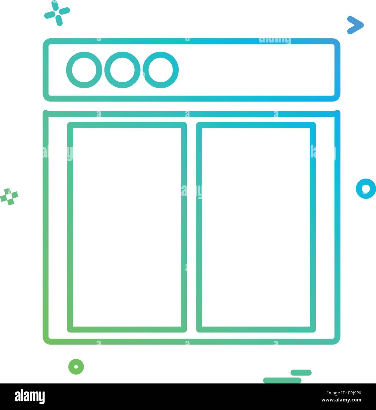 Web layouts icon design vector Stock Vector Image & Art - Alamy