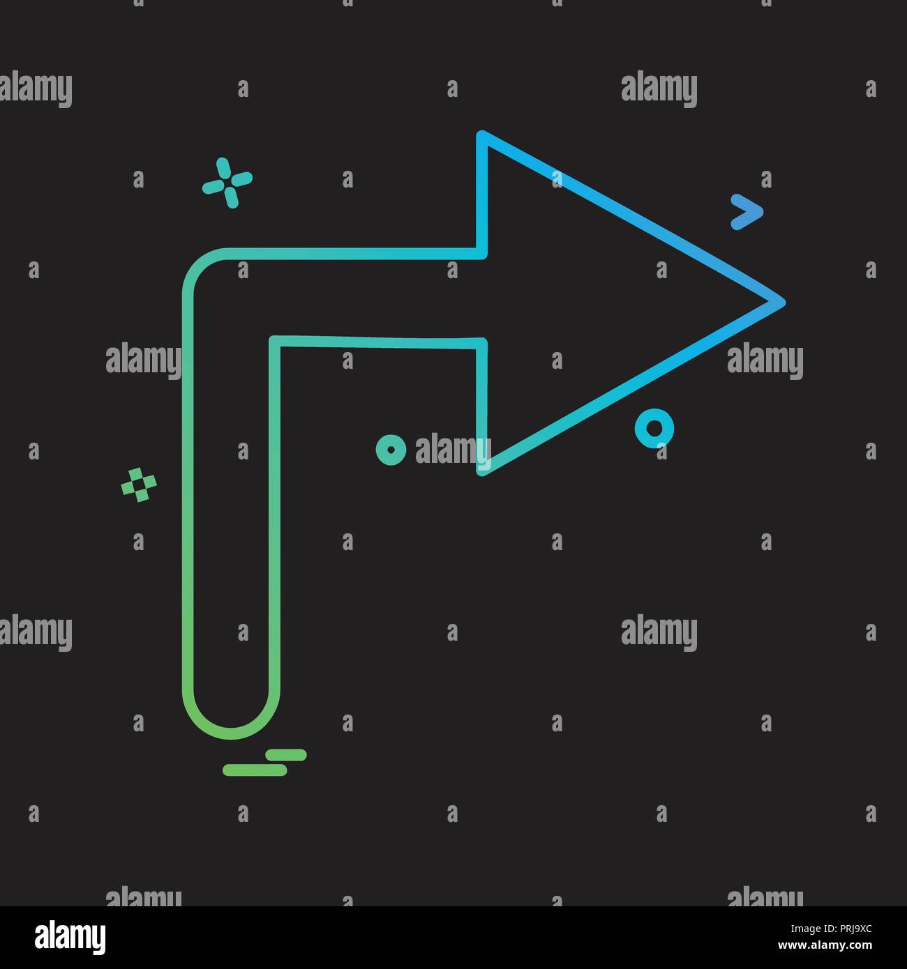 Arrows icon design vector Stock Vector Image & Art - Alamy