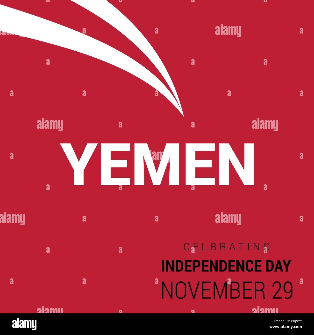 Yemen Independence day design card vector Stock Vector Image & Art - Alamy