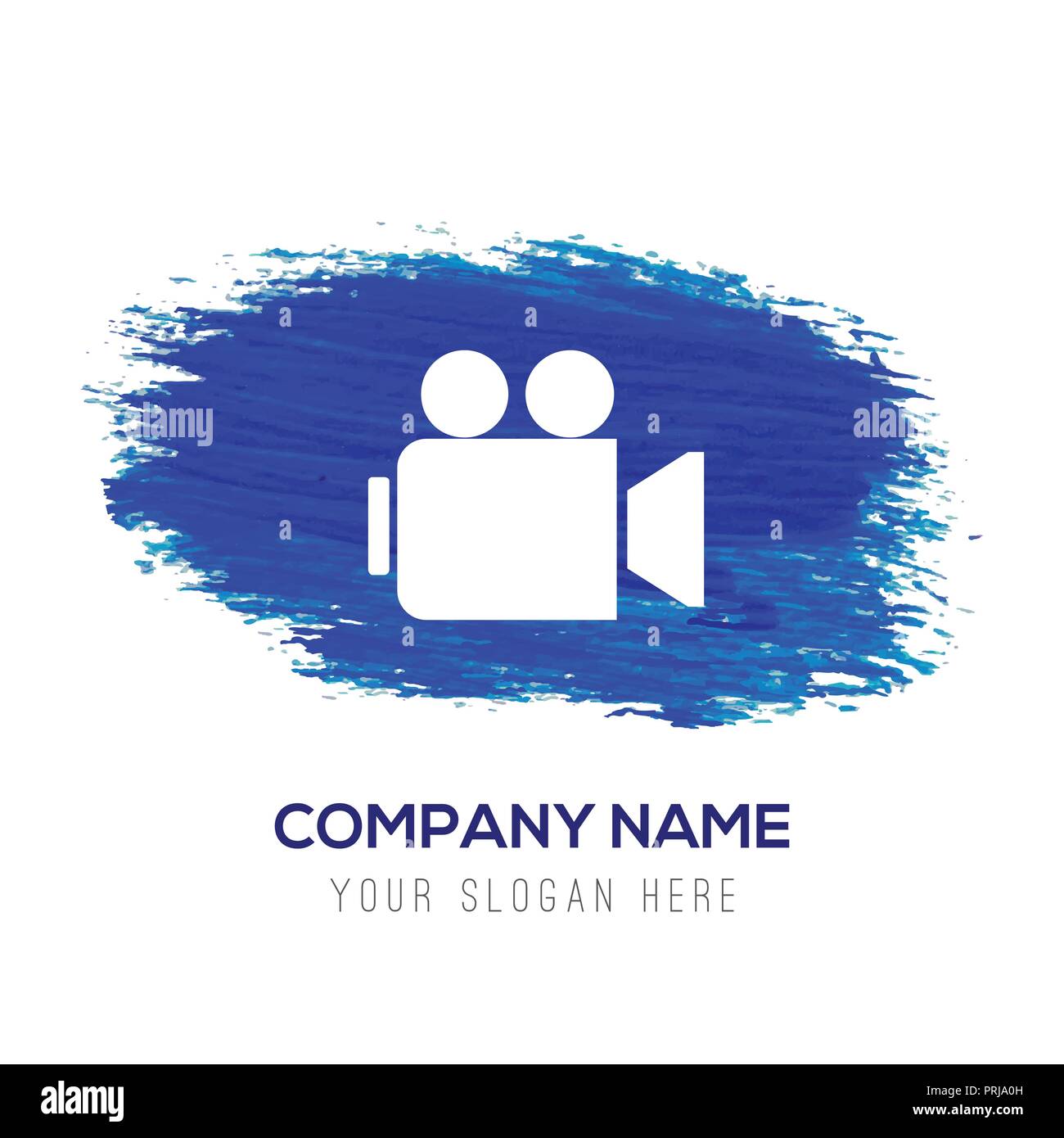 Photo camera icon - Blue watercolor background Stock Vector Image & Art ...