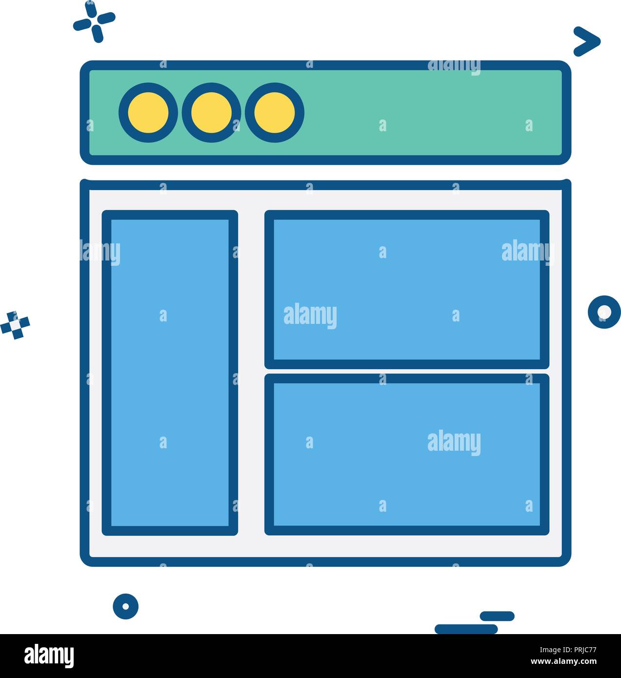 Web layouts icon design vector Stock Vector Image & Art - Alamy