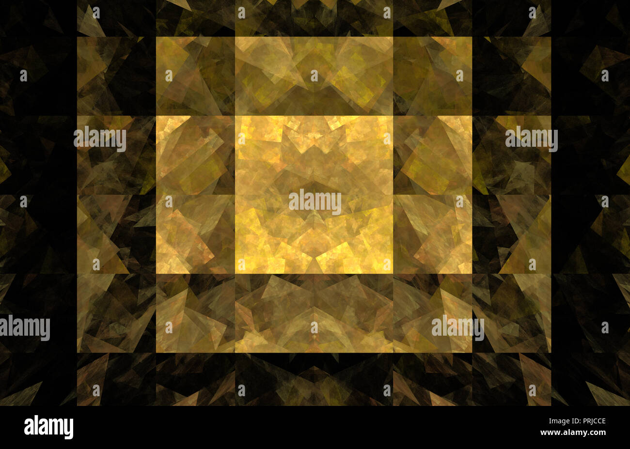 Yellow tile fractal background. Fantasy fractal texture. Digital art ...