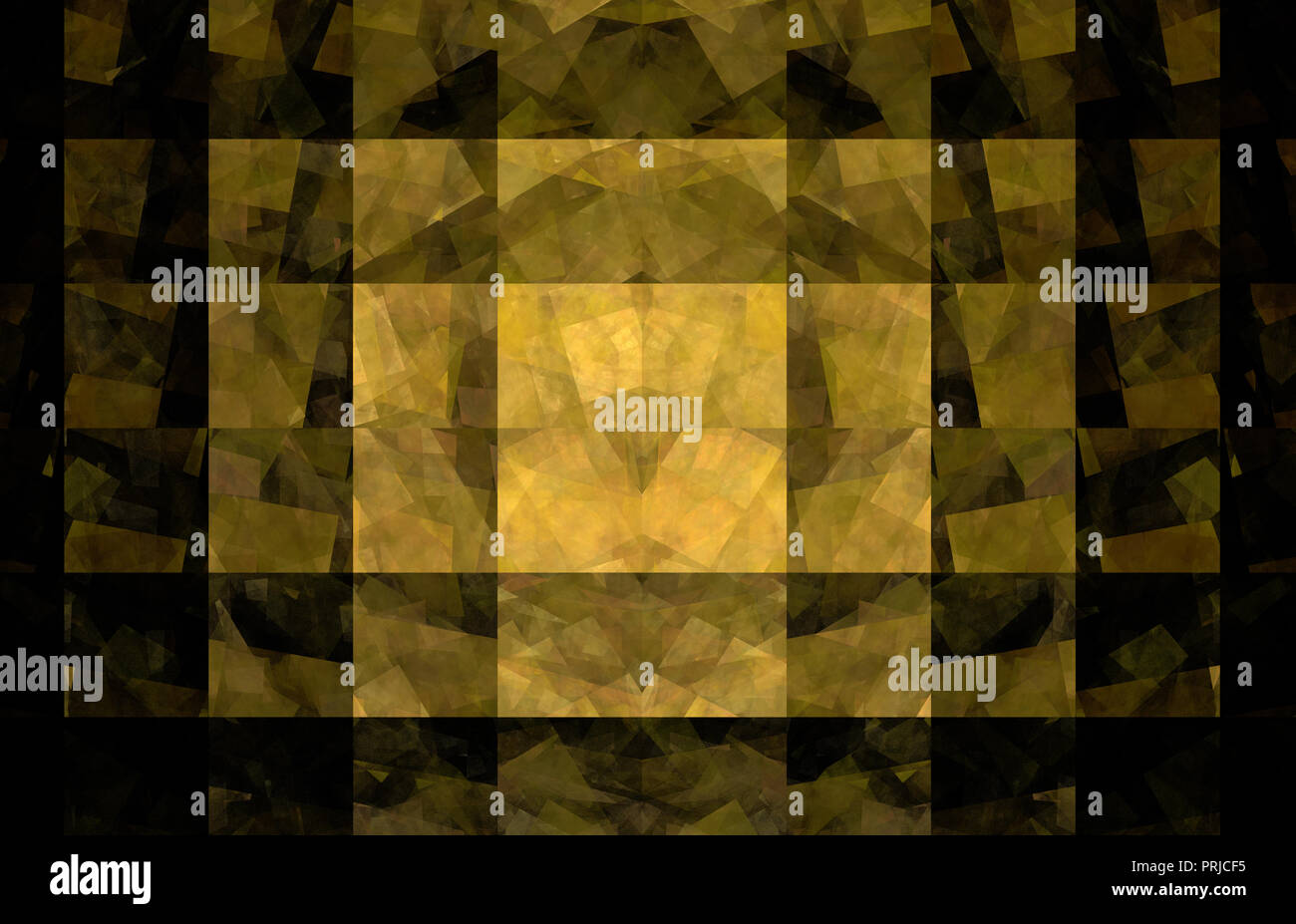 Yellow tile fractal background. Fantasy fractal texture. Digital art ...