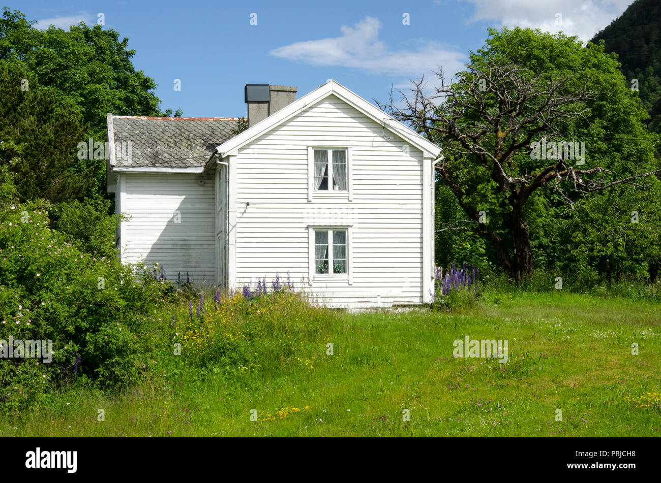 House in Andalsnes, Norway - Beautiful landscape of fjords Stock Photo ...