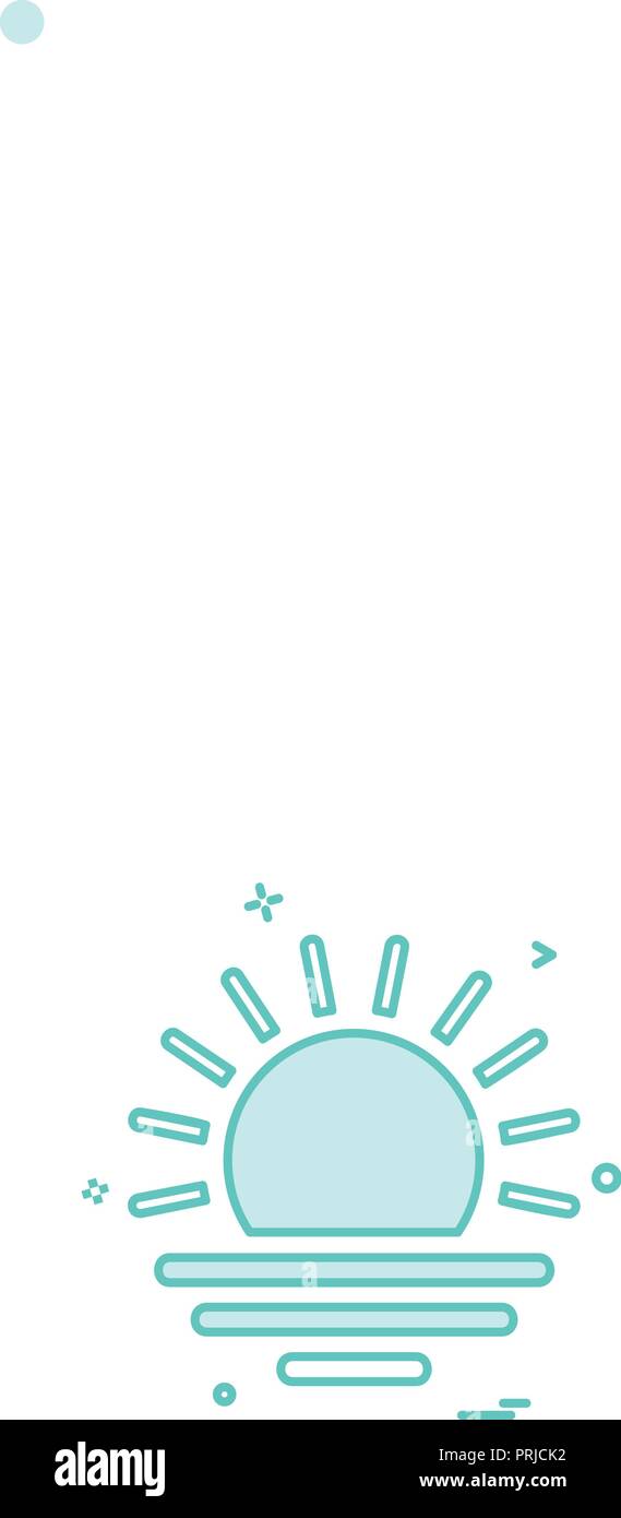 Sun icon design vector Stock Vector Image & Art - Alamy