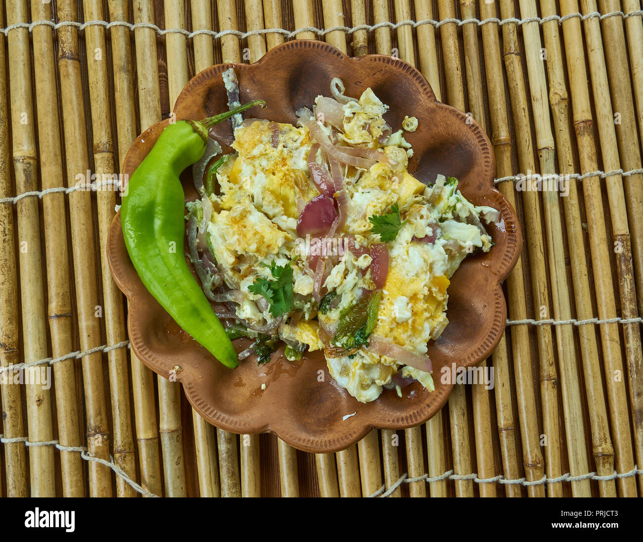Chatpate Ande ki Sabji - Egg masala fry, Quick Indian-style Stock Photo ... Chatpate Ande ki Sabji - Egg masala fry, Quick Indian-style Stock Photo ...