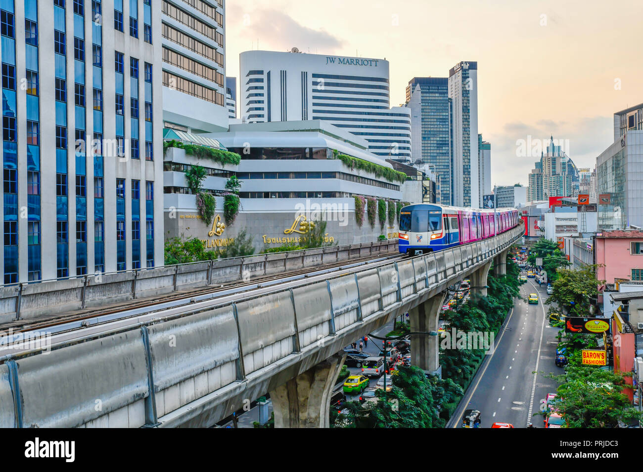 BANGKOK, THAILAND - Mar. 8, 2018 : Bangkok Mass Transit System or BTS ...