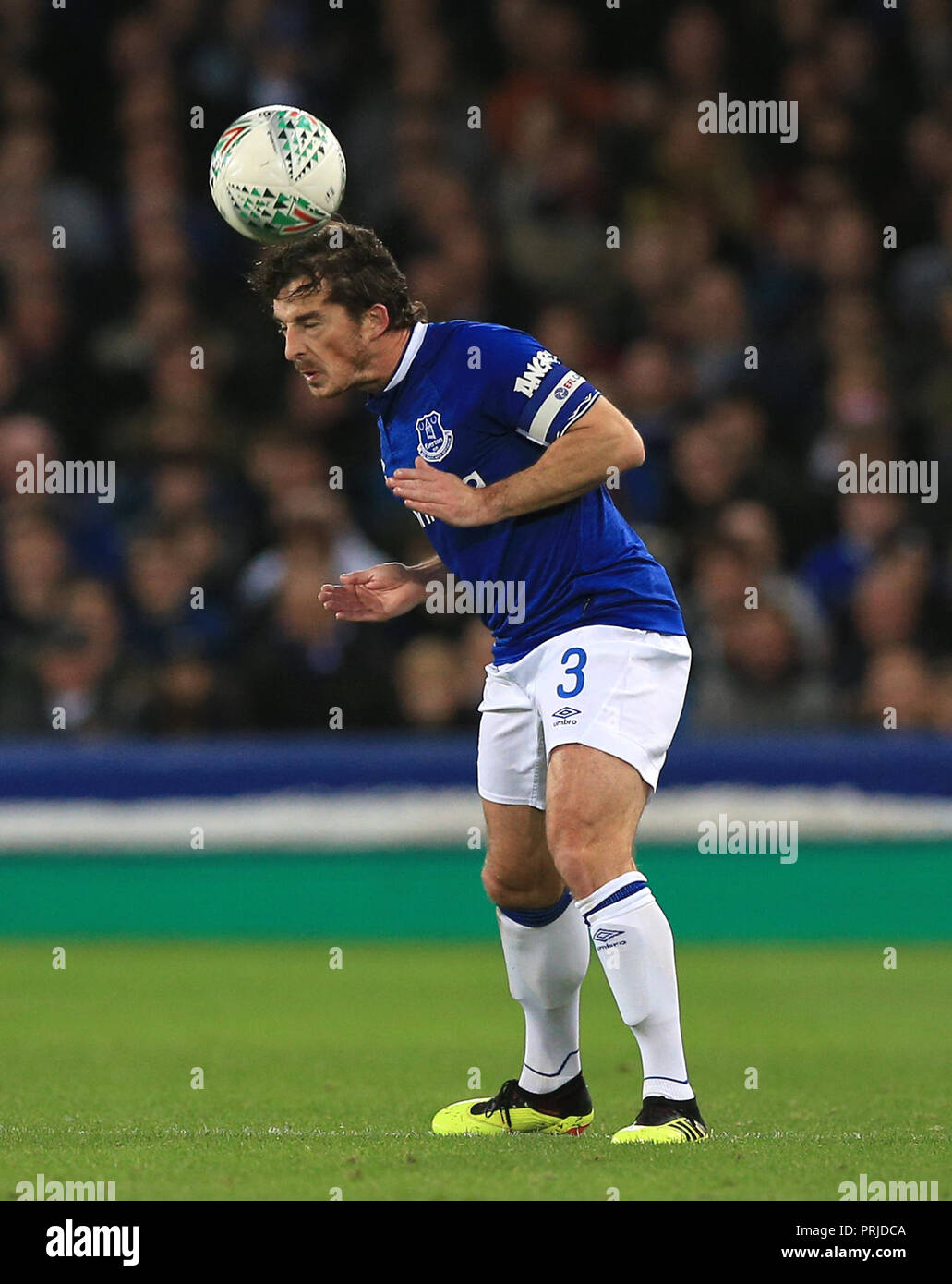 Everton's Leighton Baines in action during the Carabao Cup, third round ...