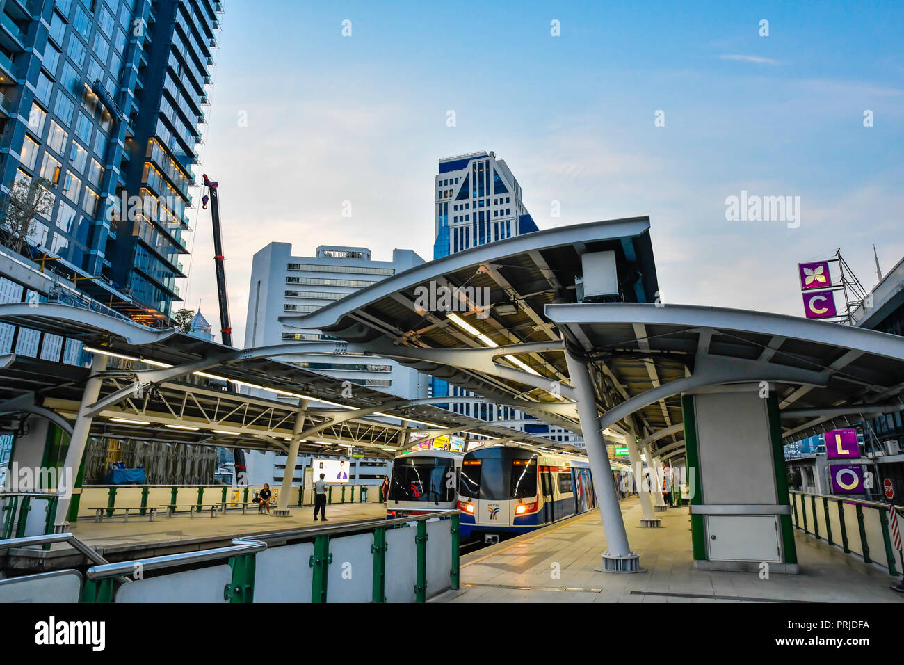 BANGKOK, THAILAND - Mar. 8, 2018 : Bangkok Mass Transit System or BTS ...