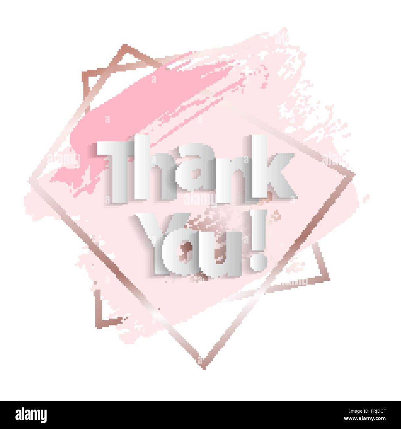 Paper art of thank you lettering background. Vector Illustration Stock Vector Image & Art - Alamy