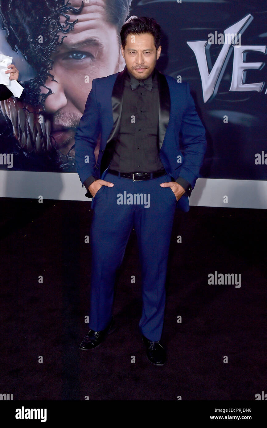 Sam Medina attending the 'Venom' premiere at Regency Village Theatre on ...