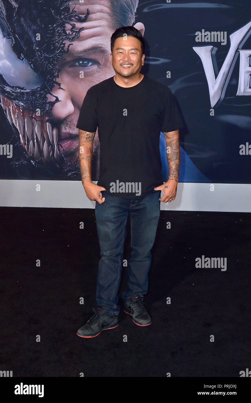 Roy Choi attending the 'Venom' premiere at Regency Village Theatre on ...