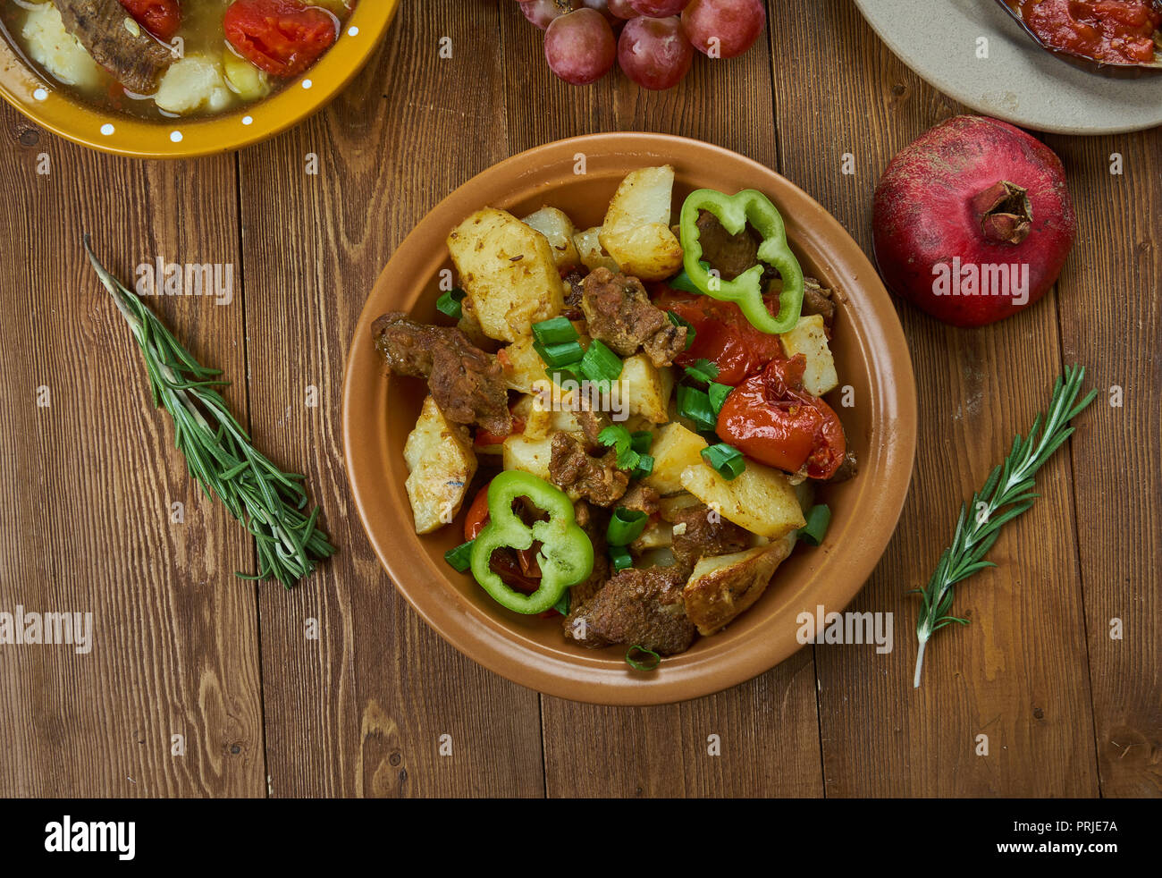 Tapaka arcahs ,Lamb with vegetables in a pan, Armenian cuisine ...
