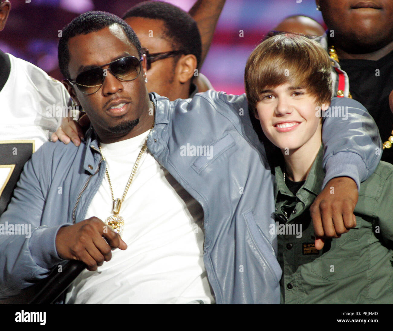 P Diddy and Justin Bieber perform at the SOS Saving Ourselves telethon ...