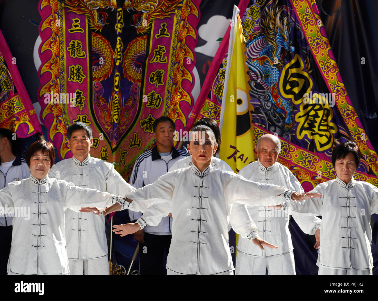 Members of the Tai Chi Yuen organization based in San Francisco ...