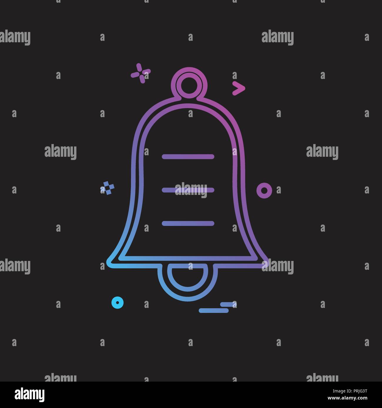 Bell icon design vector Stock Vector Image & Art - Alamy