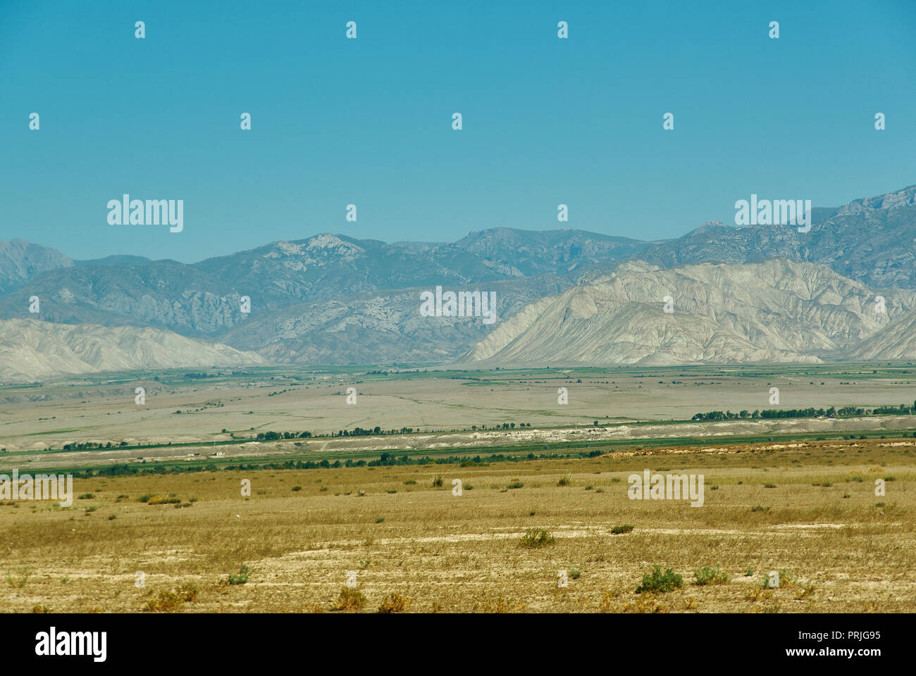 Naryn river valley, Naryn Region, Tian Shan mountains in Kyrgyzstan ...