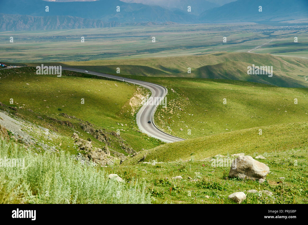 Suusamyr Valley , Mountain landscape. Kyrgyzstan Stock Photo - Alamy
