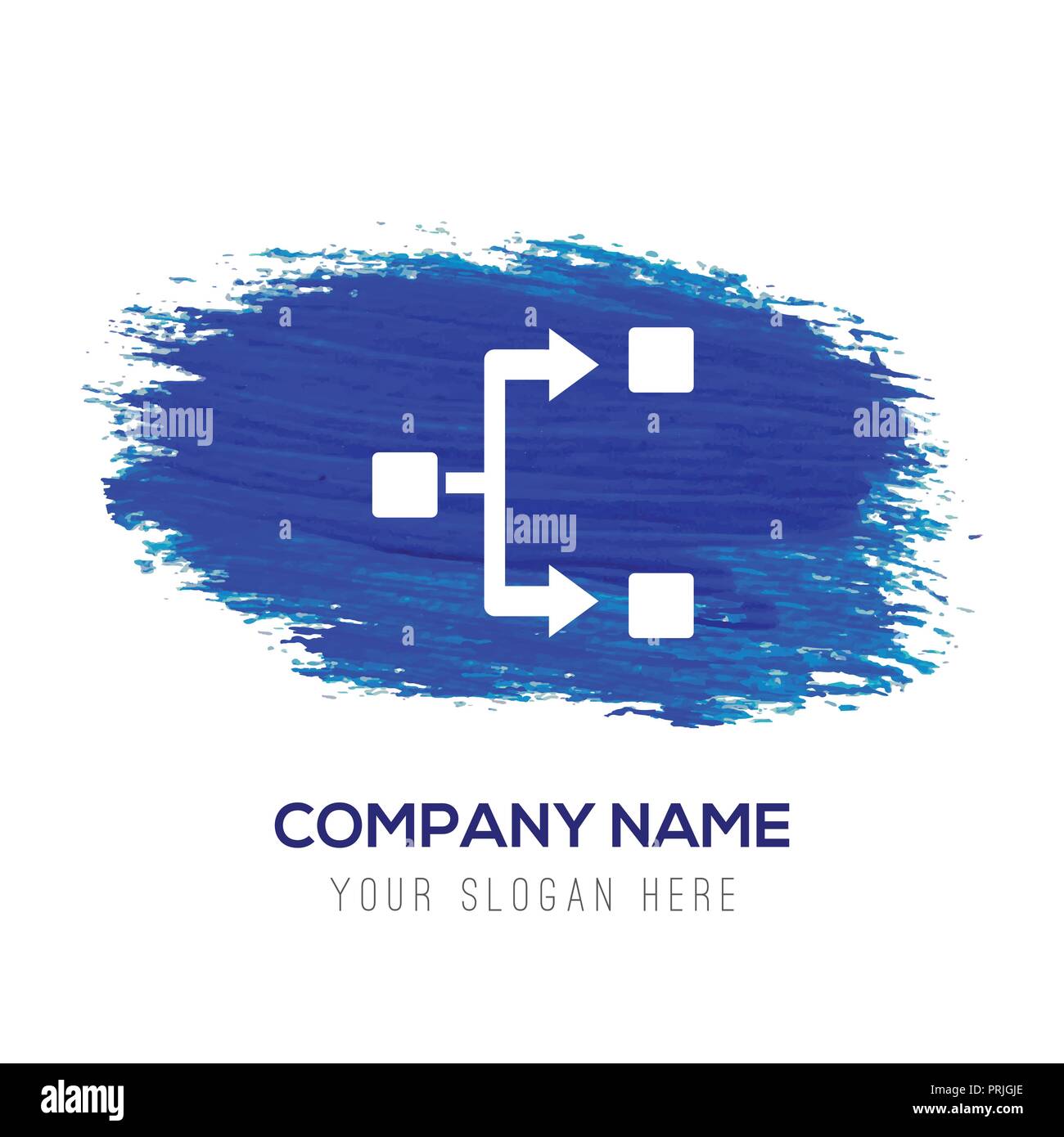 Network icon - Blue watercolor background Stock Vector Image & Art - Alamy