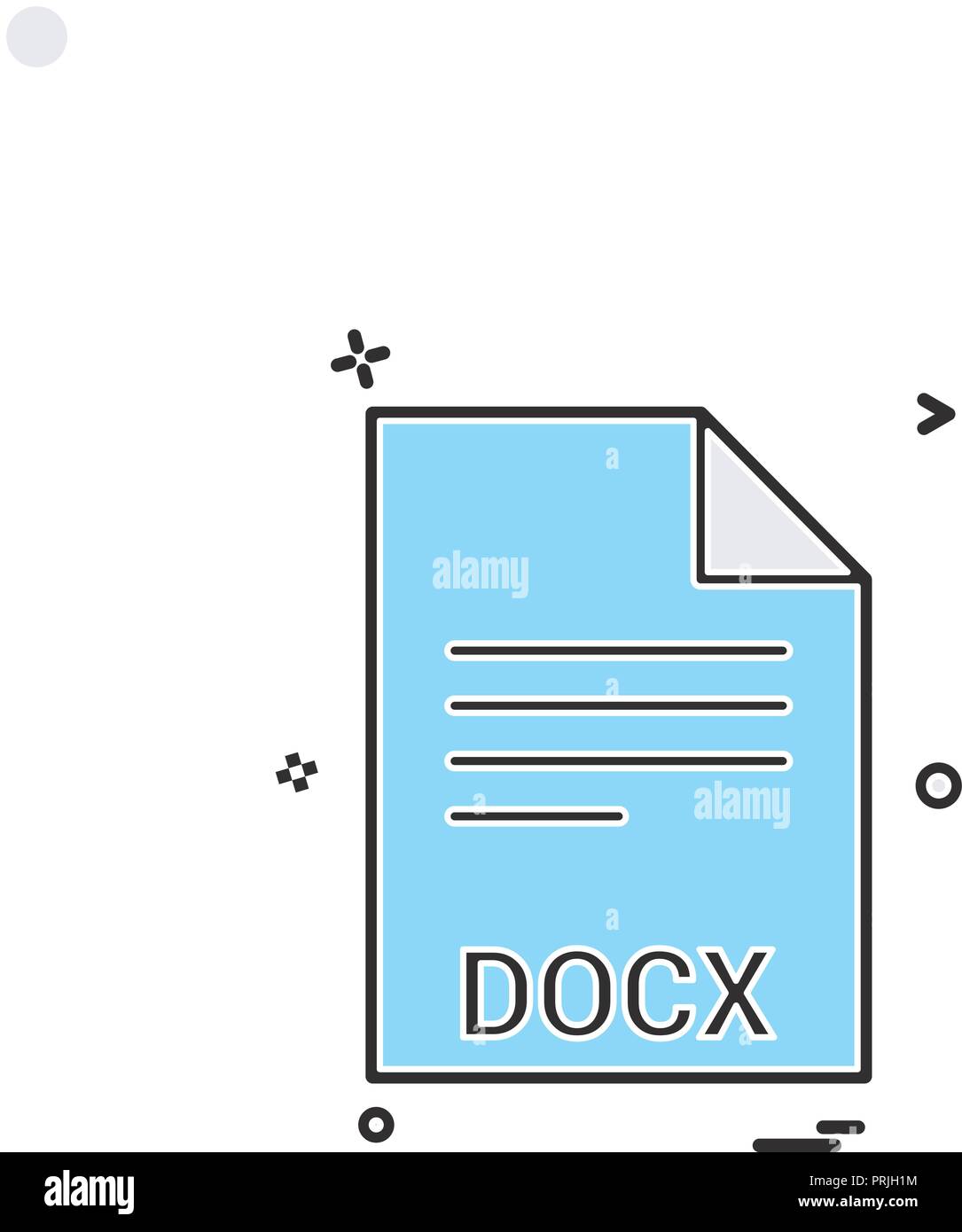 docx file file extension file format icon vector design Stock Vector Image & Art - Alamy