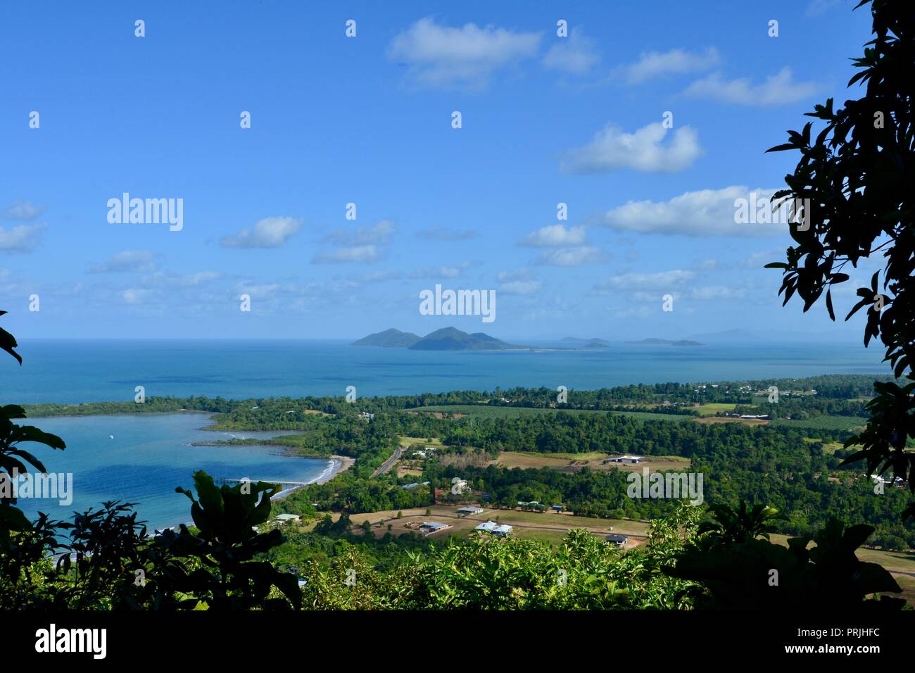 Landscape views looking out from Bicton hill, Clump mountain national ...
