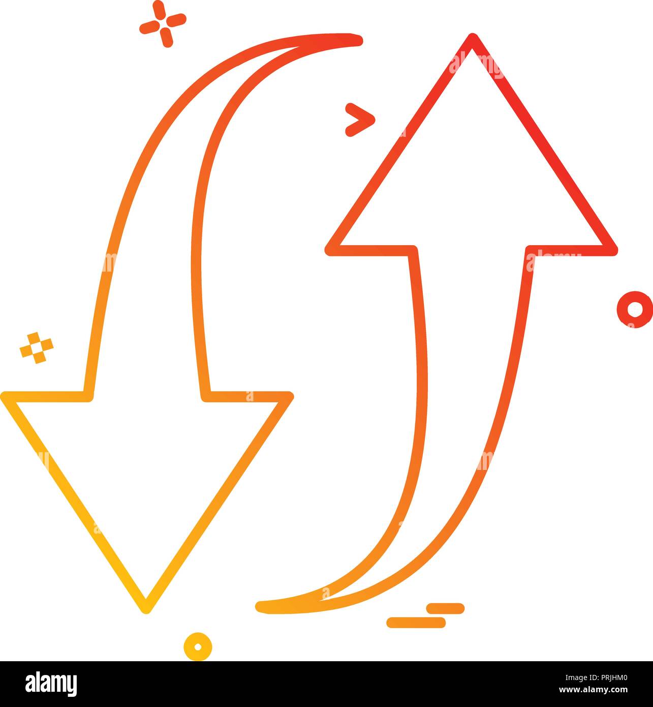 Arrows icon design vector Stock Vector Image & Art - Alamy