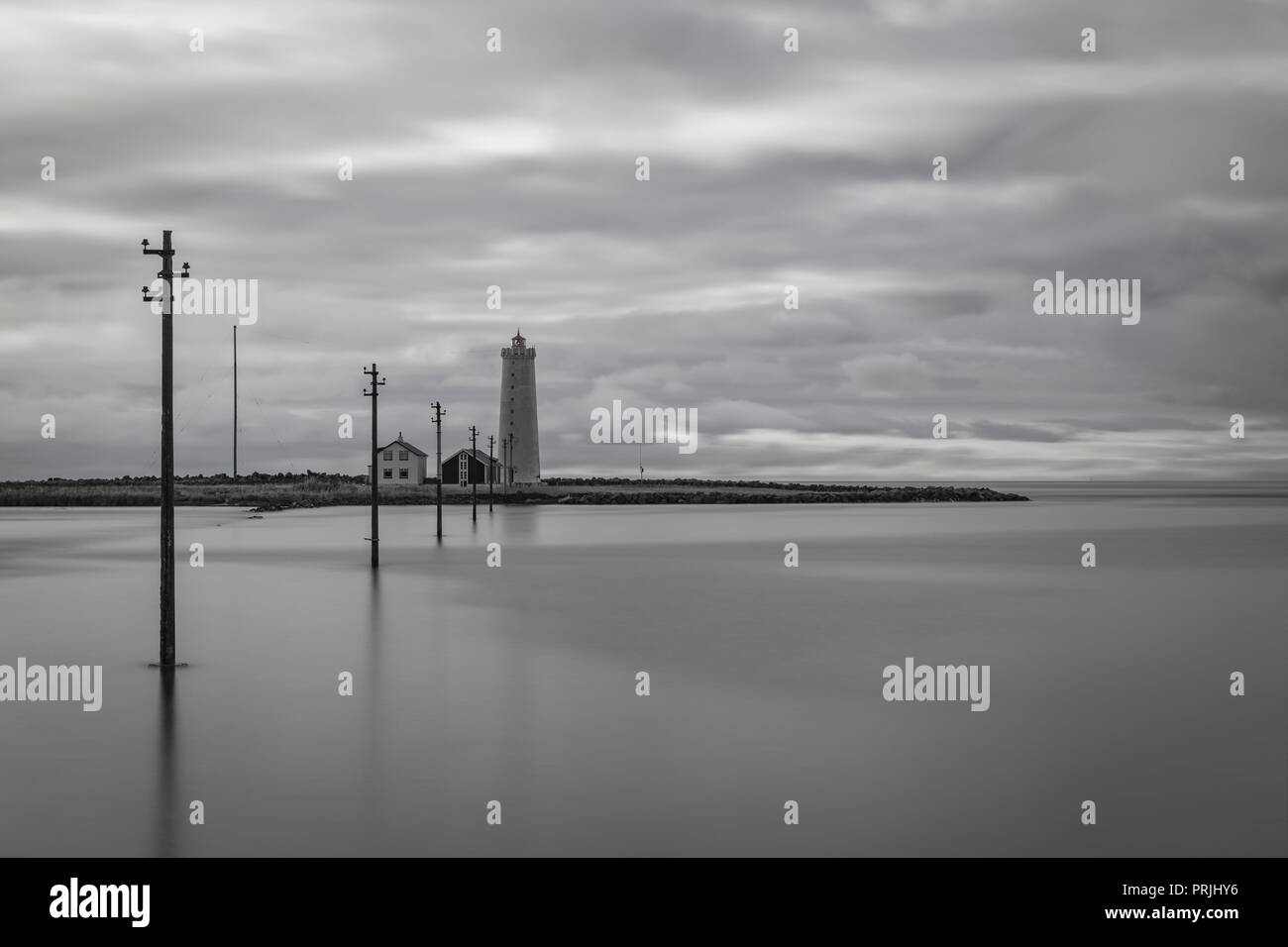 Iceland grotta lighthouse hi-res stock photography and images - Alamy