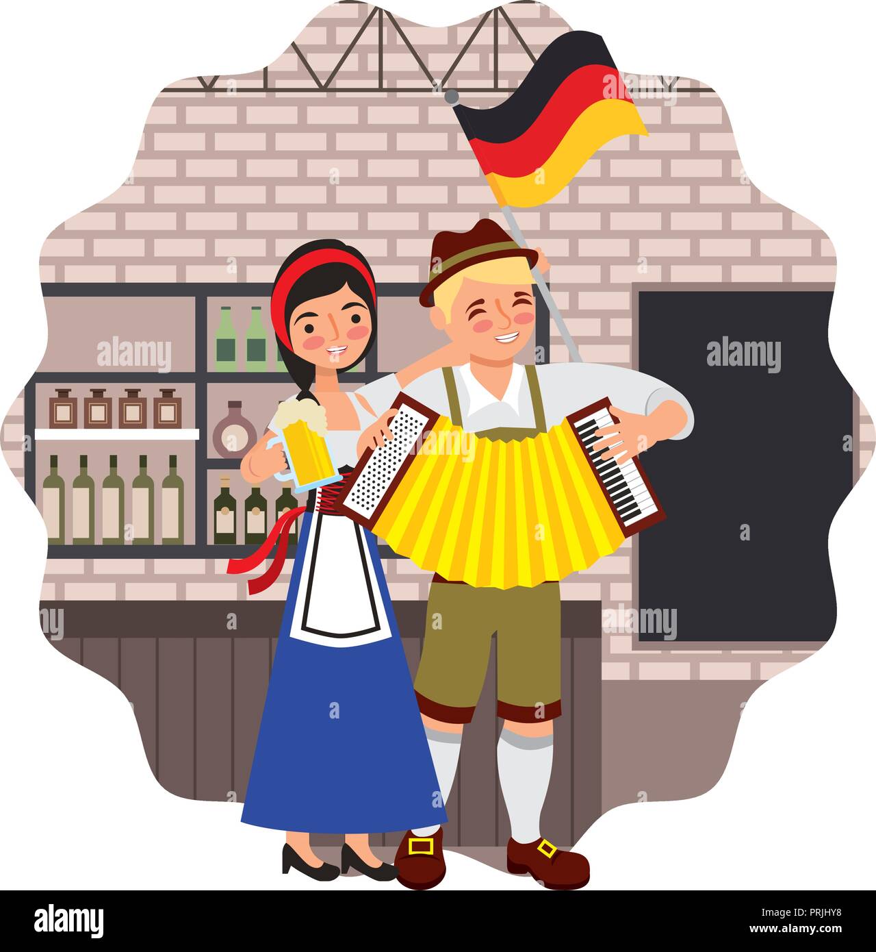 Man drinking alcohol beer pint Stock Vector Images - Alamy