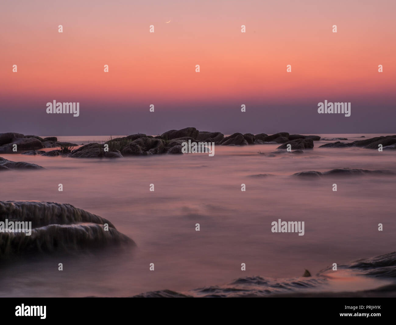 Dawn on the beach, Lake Malawi, Chintheche, Malawi Stock Photo - Alamy