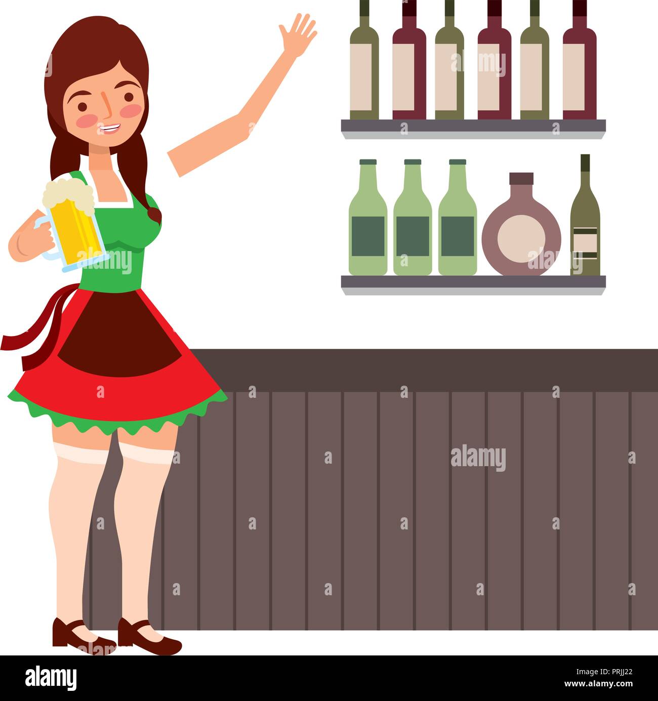 Festival bar counter Stock Vector Images - Alamy
