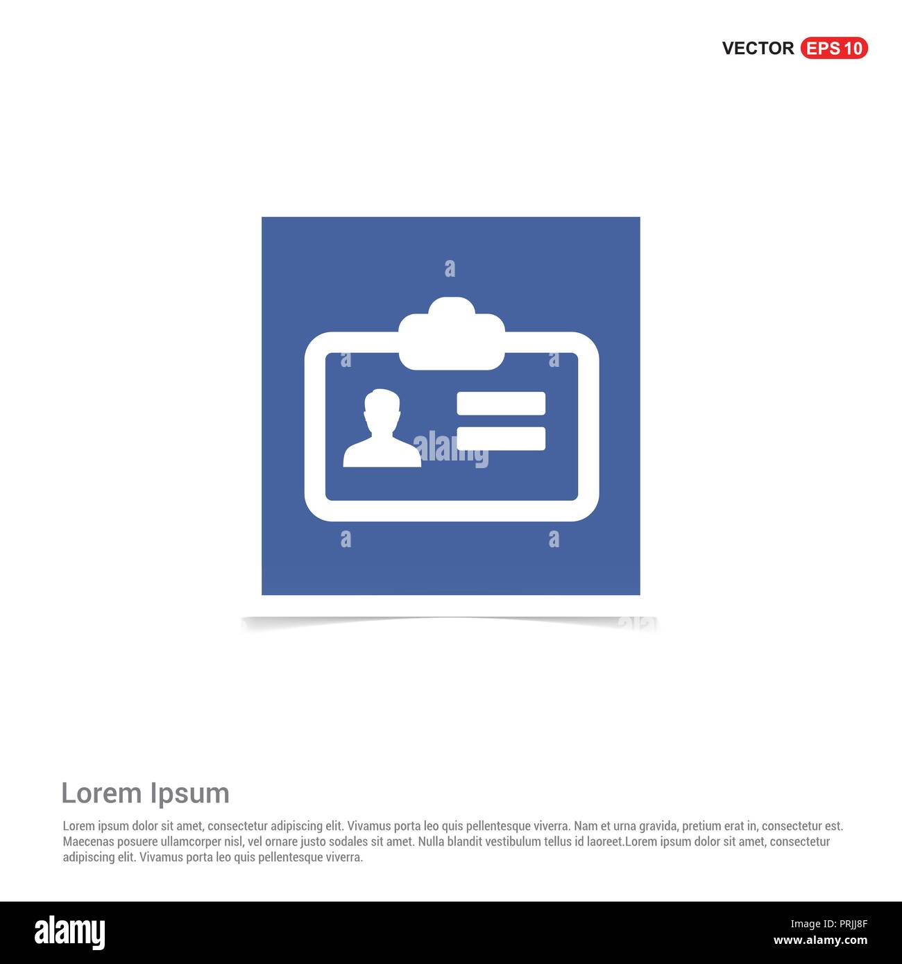 Blue sign photo id symbol Stock Vector Images - Alamy