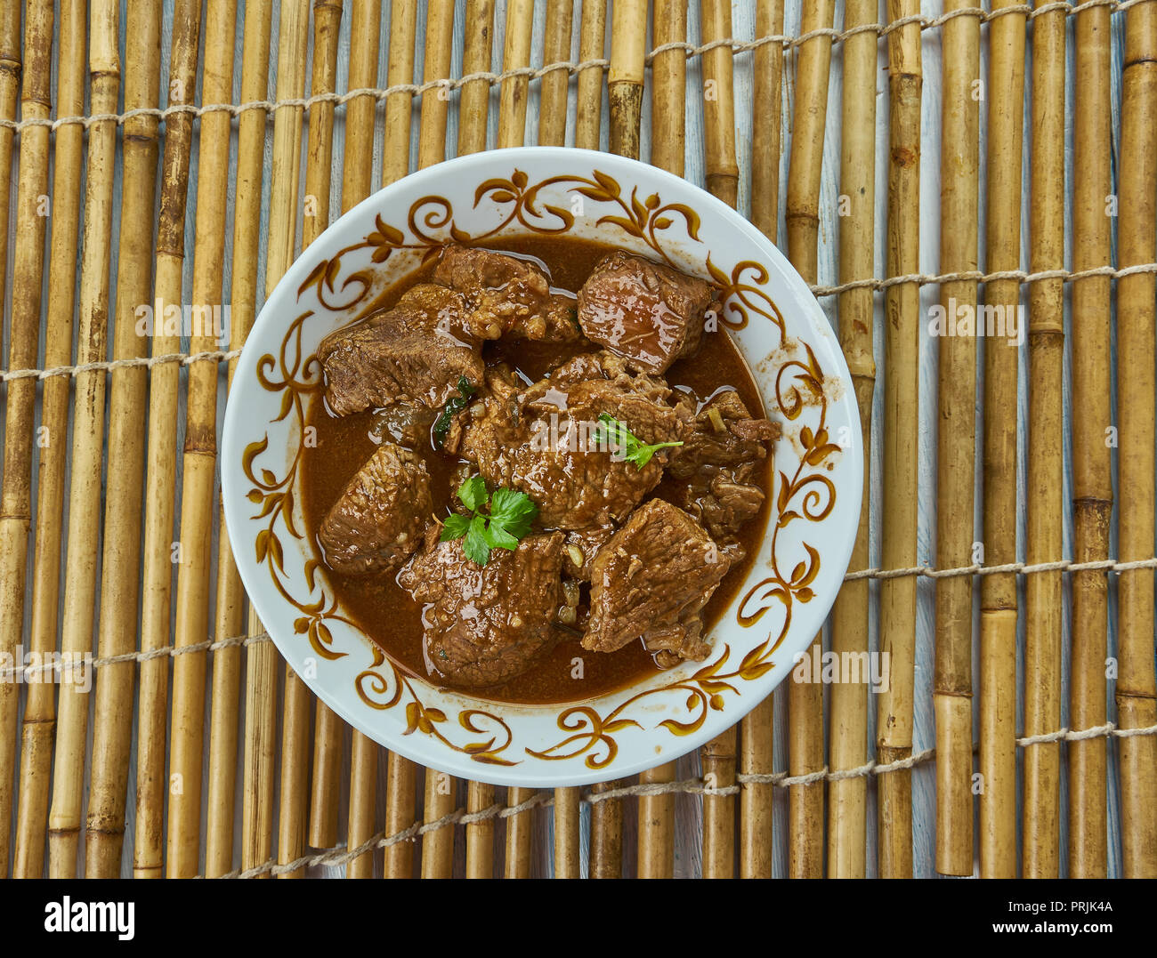 Saksang - savory, spicy dish from the Bataks of Indonesia,made from ...