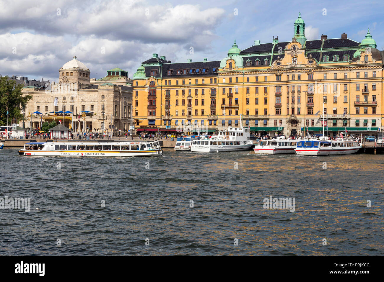 Kungliga Dramatiska Teatern, Royal Dramatic Theatre, on the harbour ...