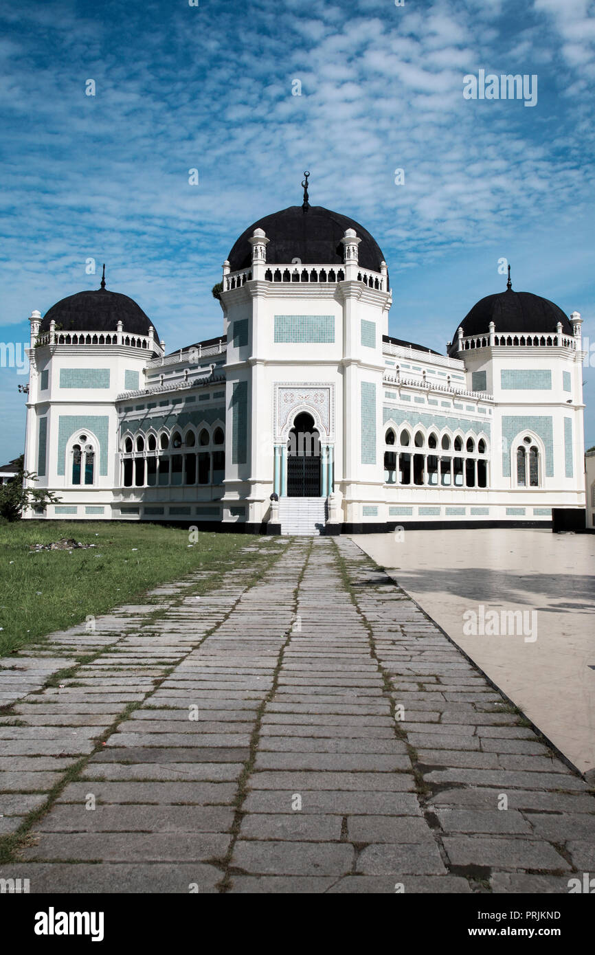 Great Mosque of Medan in Sumatra, Indonesia Stock Photo - Alamy