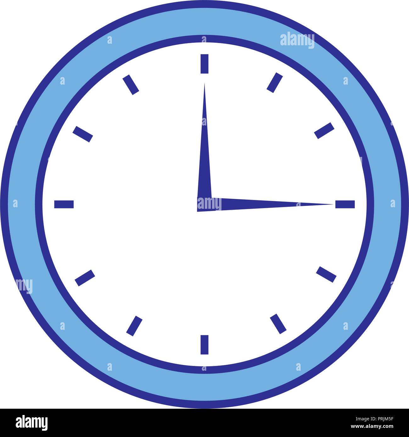 round clock time hour isolated image Stock Vector Image & Art - Alamy